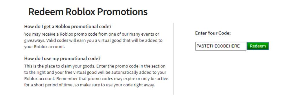 All Roblox Active Promo Codes list to redeem (April 2021)